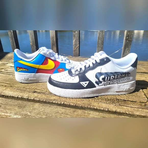 Shoes | Superman Air Force 1 Custom Shoe | Poshmark